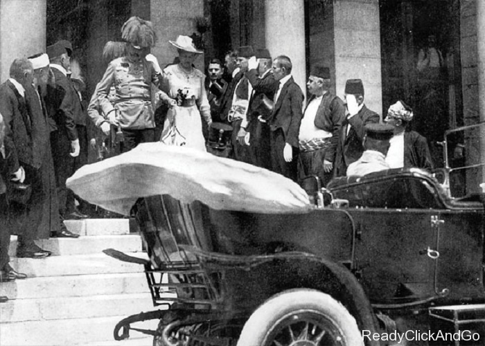 Franz Ferdinand during visit to Sarajevo